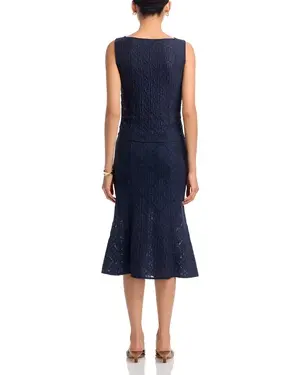 Veronica Beard Selah Tank Top - Navy
