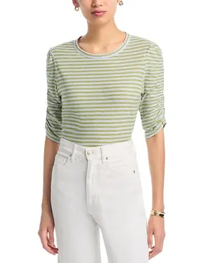 Veronica Beard Waldorf Tee - Banded Stripe