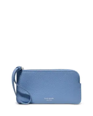Kate Spade New York Zippy Leather Wristlet - Blue