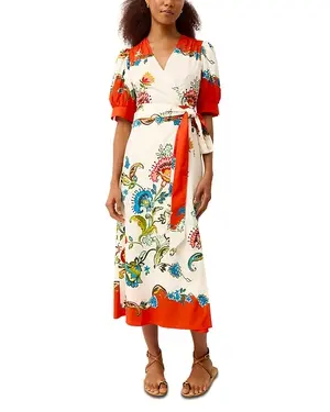 MARIE OLIVER Rita Wrap Dress - Cartagena