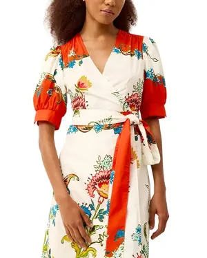 MARIE OLIVER Rita Wrap Dress - Cartagena