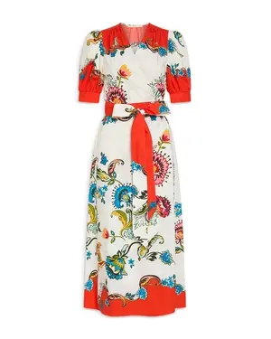 MARIE OLIVER Rita Wrap Dress - Cartagena