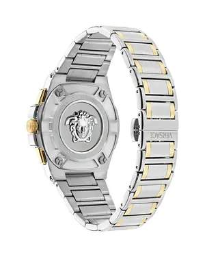 Versace Greca Reaction Chronograph, 43mm - Two Tone