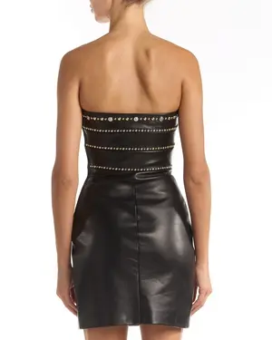 Versace Nappa Plonge' Leather Dress