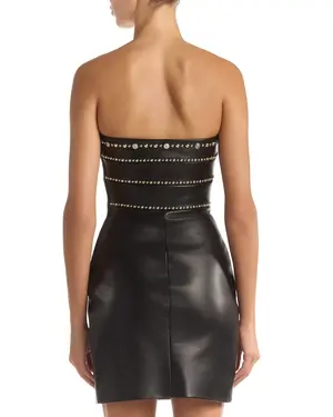Versace Nappa Plonge' Leather Dress
