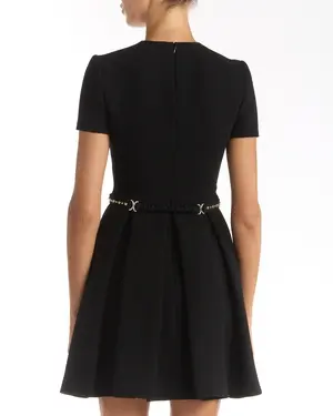 Versace Belted Wool Dress