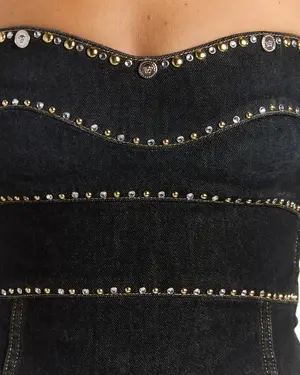 Versace Stone Washed Denim Dress