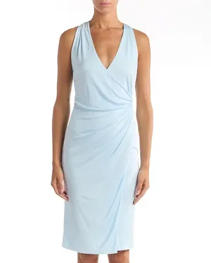 Versace Drape Jersey Dress - Pastel Blue
