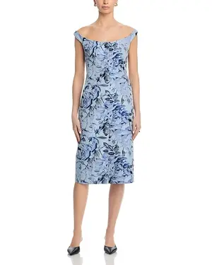 MILLY Floral Jaquard Dress