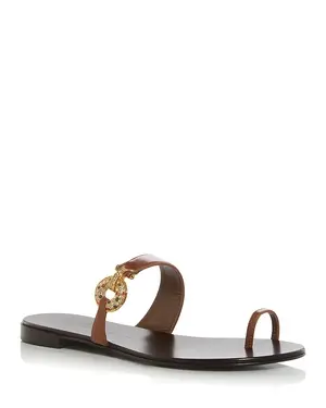 GIUSEPPE ZANOTTI Jaylen Embellished Sandals - Cuoio