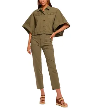 Ramy Brook Emmy Canvas Ankle Pants