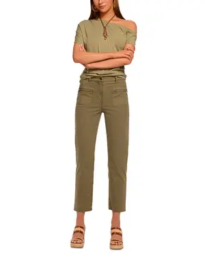 Ramy Brook Emmy Canvas Ankle Pants