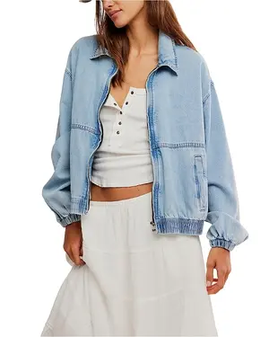 Free People Birdie Denim Jacket - Mockingbird