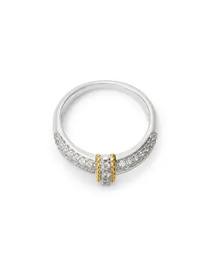 Bloomingdale'S Diamond Beaded Multirow Ring In 14k Gold