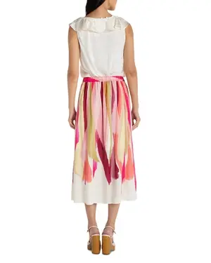LIVERPOOL Printed Maxi Skirt - Pink Multi
