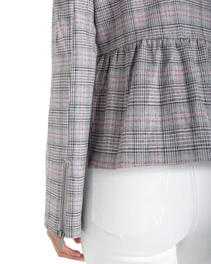 LIVERPOOL Plaid Peplum Jacket