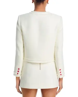 Alice + Olivia Landon Cropped Boxy Jacket