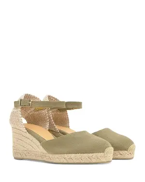 CastaÑer Carol Espadrille Wedge Pumps - Laurel