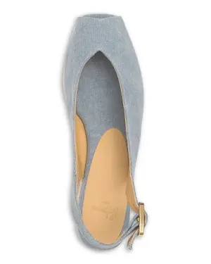 CastaÑer Dosalia Espadrille Wedge Pumps - Aqua