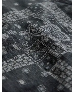 John Varvatos Dan Short Sleeve Camp Shirt - Black