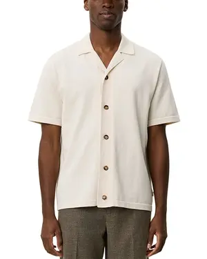 LES DEUX Emmett Globe Knitted Shirt - Ivory
