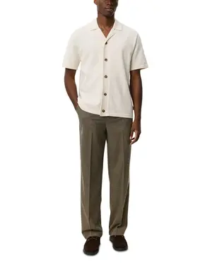 LES DEUX Emmett Globe Knitted Shirt - Ivory