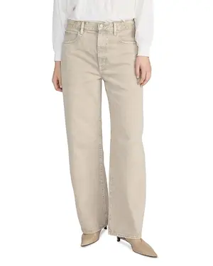 FRAME The Bow High Rise Wide Leg Jeans - Tabby