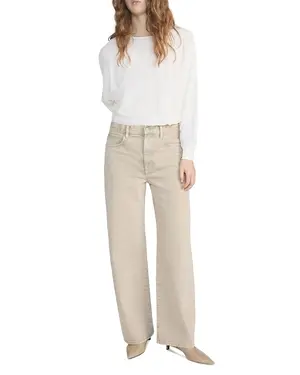 FRAME The Bow High Rise Wide Leg Jeans - Tabby