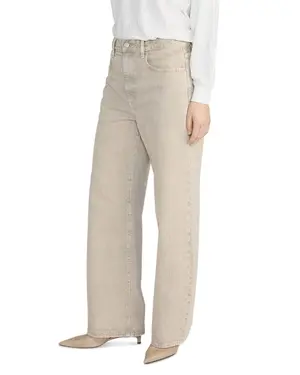 FRAME The Bow High Rise Wide Leg Jeans - Tabby