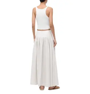 Staud Procida Linen Skirt