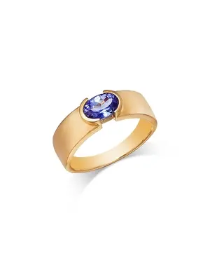Bloomingdale'S Tanzanite And Yellow Solitaire Ring - Gold