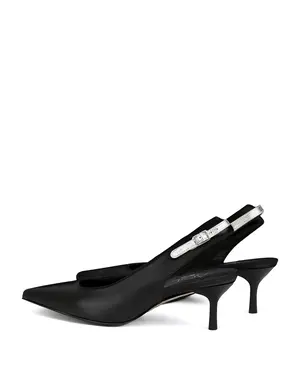 Agl Leather Slingback Sandals