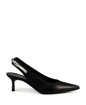 Agl Leather Slingback Sandals