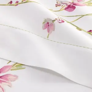 YVES DELORME Gaura Flat Sheet, Full/queen