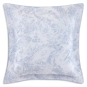 YVES DELORME Ecumes Euro Sham - Blue