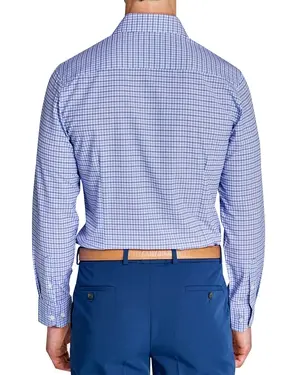 WRK Slim Fit Grid Performance Dress Shirt