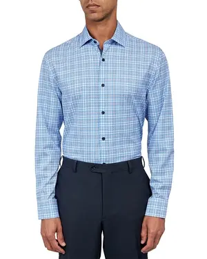WRK Slim Fit Check Performance Dress Shirt
