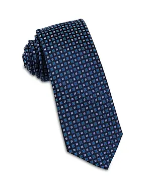 WRK Neat Silk Tie - Navy