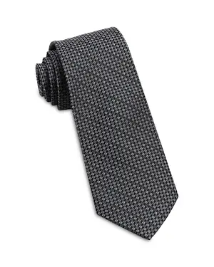 WRK Neat Dot Silk Tie - Black