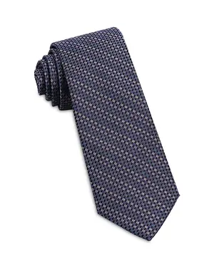 WRK Neat Dot Silk Tie - Purple