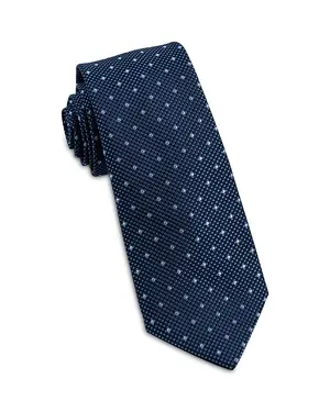 WRK Classic Dot Silk Tie - Navy