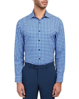 WRK Slim Fit Small Windowpane Performance Dress Shirt