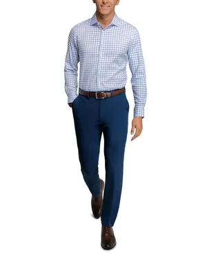 WRK Slim Fit Check Reworked Dress Shirt - White/ Navy
