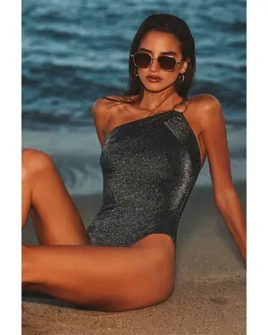 L'Agence Karmin Sparkle One Piece Swimsuit