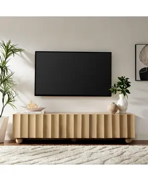 MODWAY Sorren Scalloped 71" Wood Tv Stand