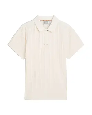 Scotch & Soda Ribbed Polo Sweater - Eggnog