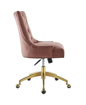 MODWAY Regent Tufted Performance Velvet Office Chair