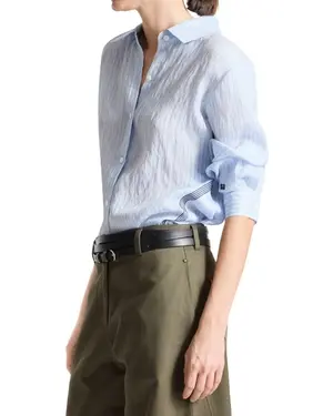 SAINT ART Lanette Pinstriped Blouse