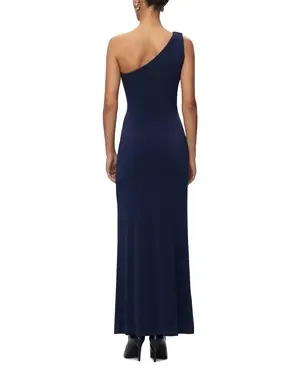Herve Leger Irie One-shoulder Gown - Storm