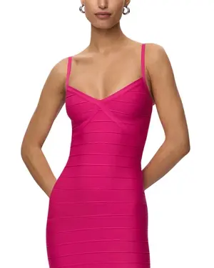 Herve Leger The After Party Mini Dress - Punch
